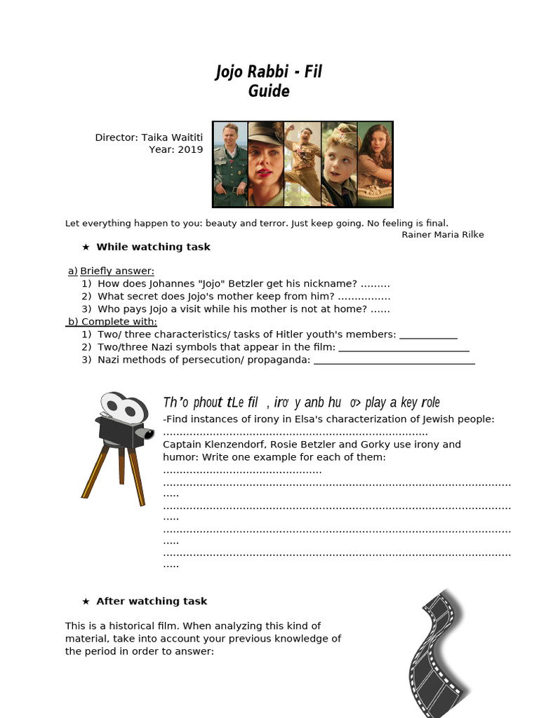 Jojo Rabbit - Film Guide | PDF