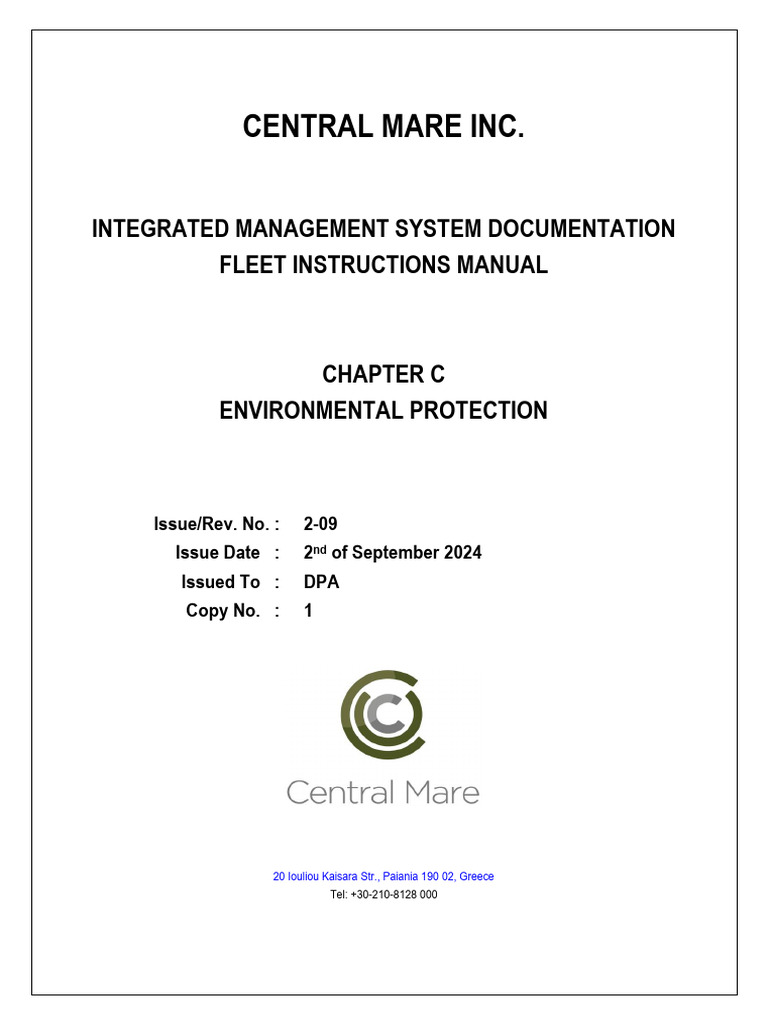 FIM CH C, Environmental Protection R9 | PDF | Pollution | Natural Environment