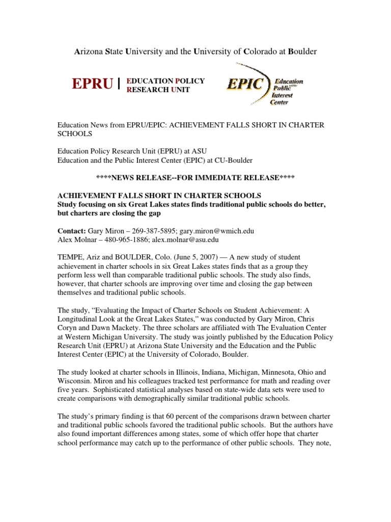 Epsl 0706 236 Epru Press | PDF | Arizona State University | Charter School