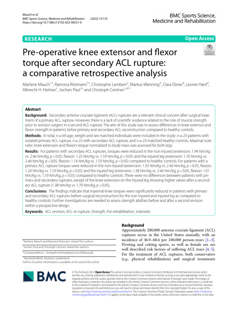 Pre-Operative Knee Extensor and Fexor | PDF | Knee | Musculoskeletal System