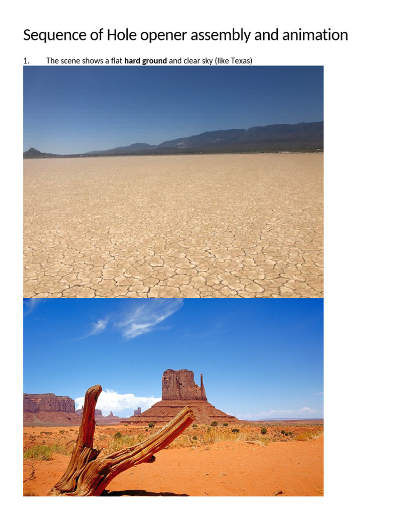 Sequence of Hole Opener Assembly and Animation | PDF