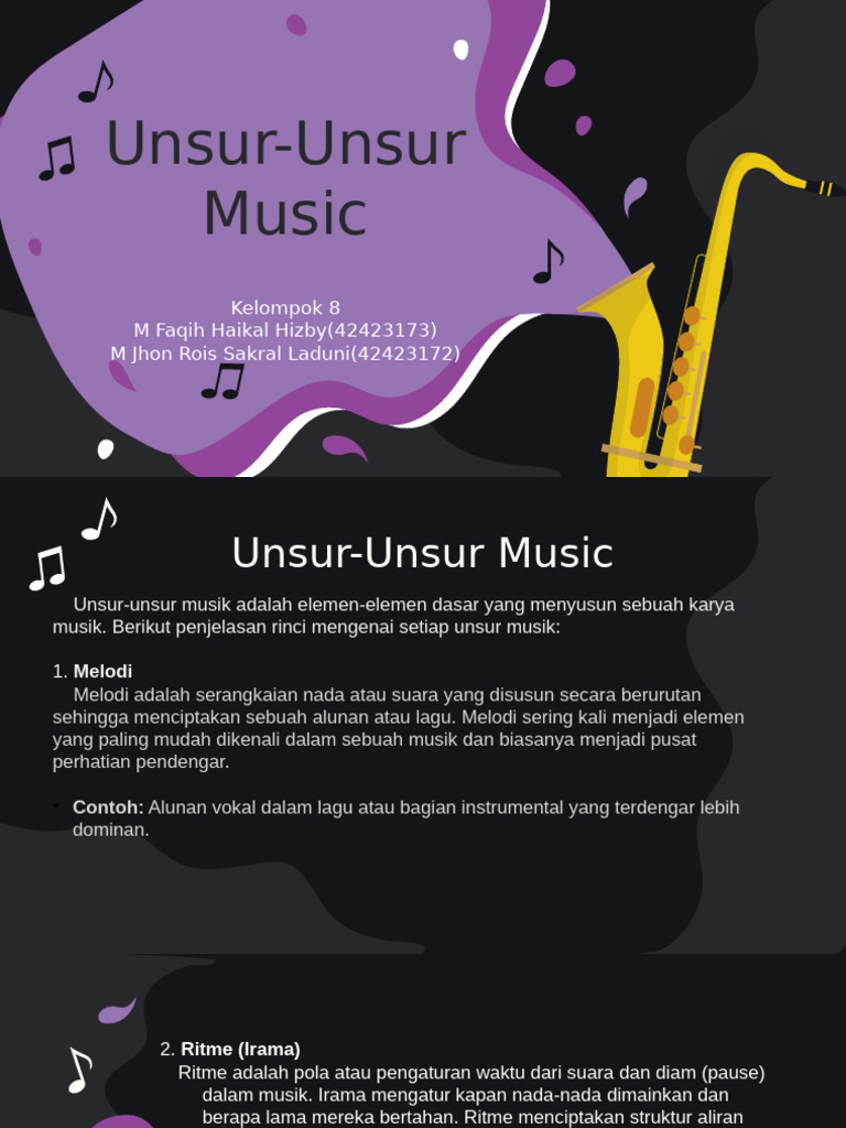 Unsur Unsur Musik Kel8 | PDF
