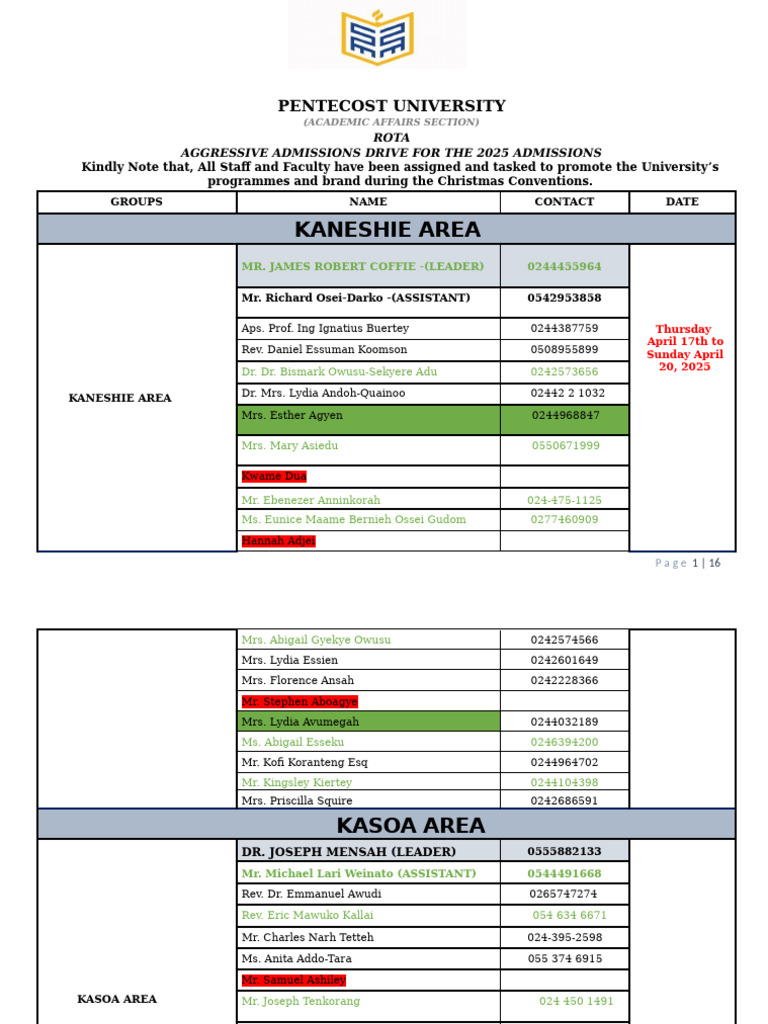 Rota Christmas Conventions 2024 2025 Academic Year | PDF