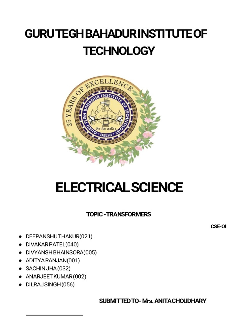 Overview of Transformers and Their Types | PDF | Transformer ...