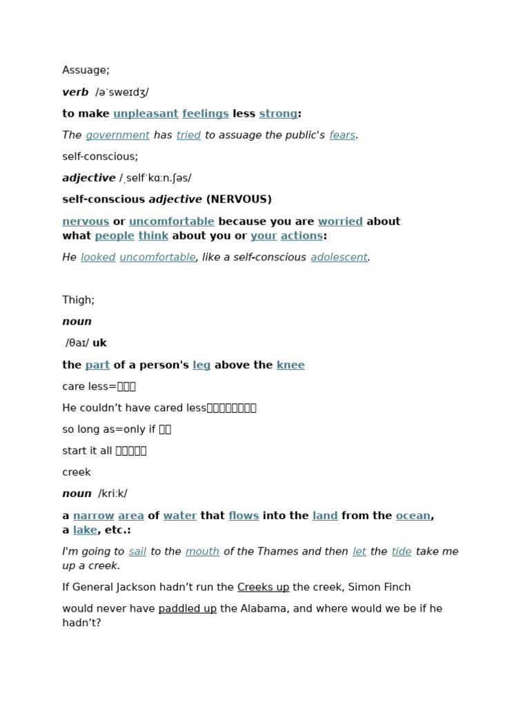 Vocabulary from To Kill a Mockingbird | PDF | Obiter Dictum | Word
