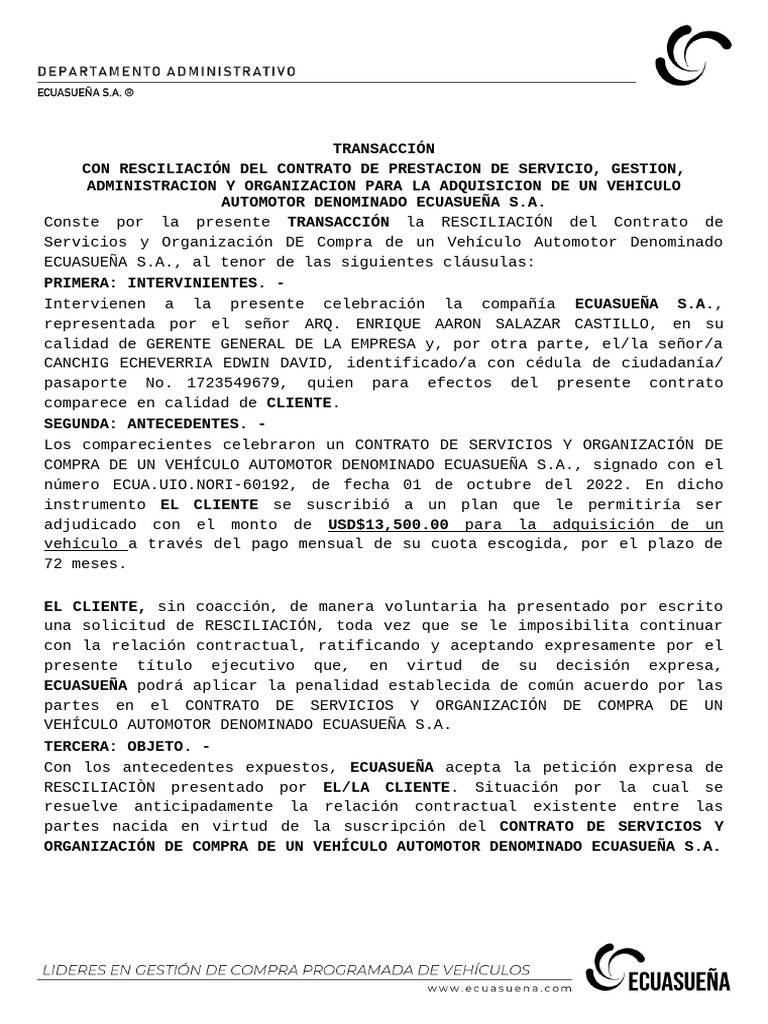 Canchig Echeverria Edwin David Act. Transc Traspaso de Dominio Autocoor ...