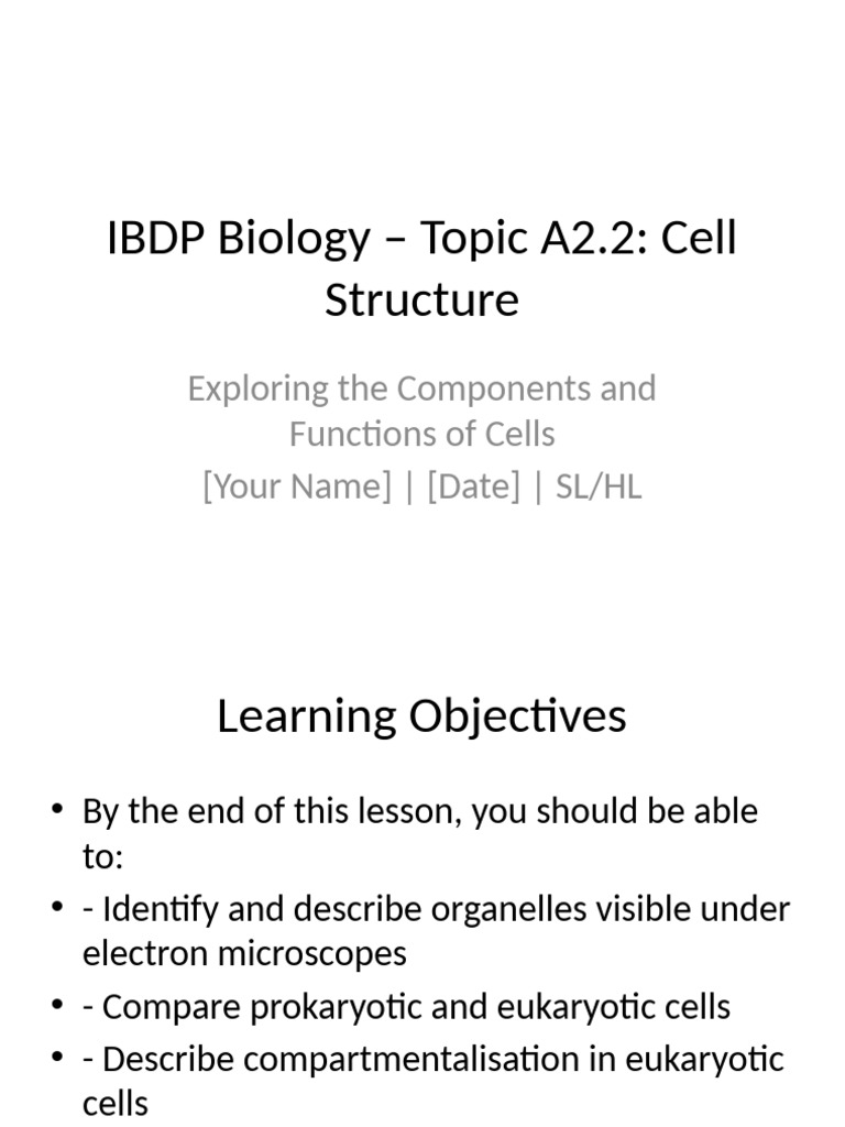 Cell Structure: Prokaryotic vs Eukaryotic | PDF | Organelle | Cell ...
