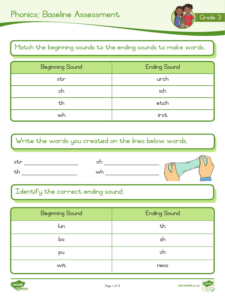 Grade 3 Phonics Baseline Assessment | PDF | Phonics | Linguistics