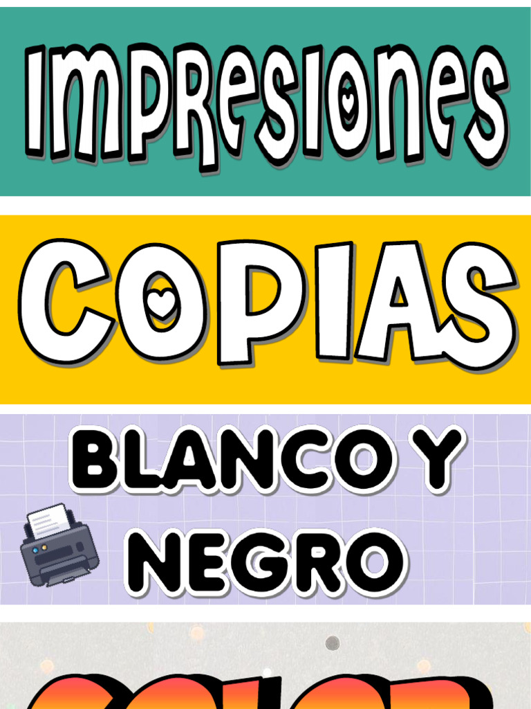 LETREROS PARA PAPELERÍA | PDF