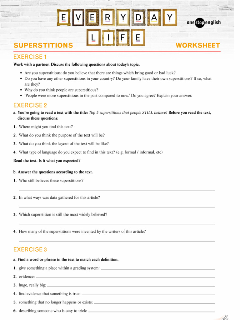 Superstition Student | PDF