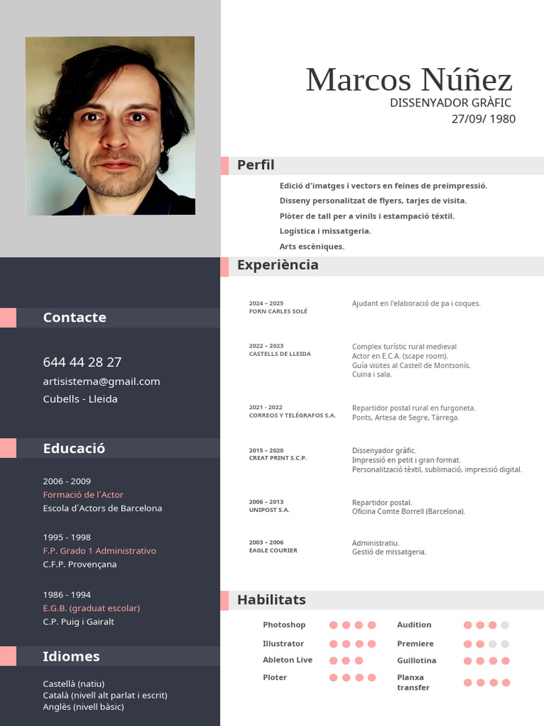 CV Marc 2025grafic | PDF