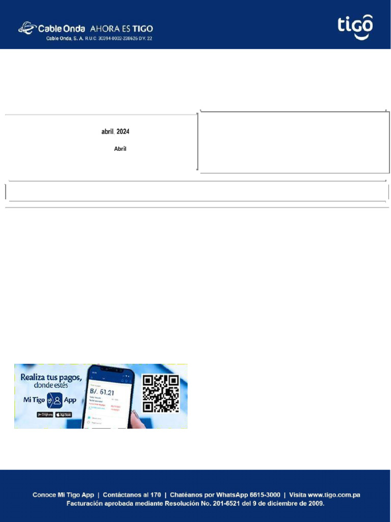 Tigo | PDF | Industrias de servicio | Telecomunicaciones