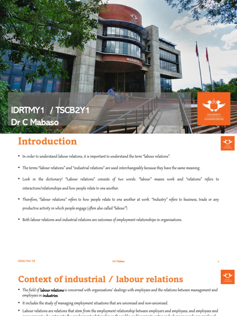 Industrial Relations | PDF | Collective Bargaining | Employment