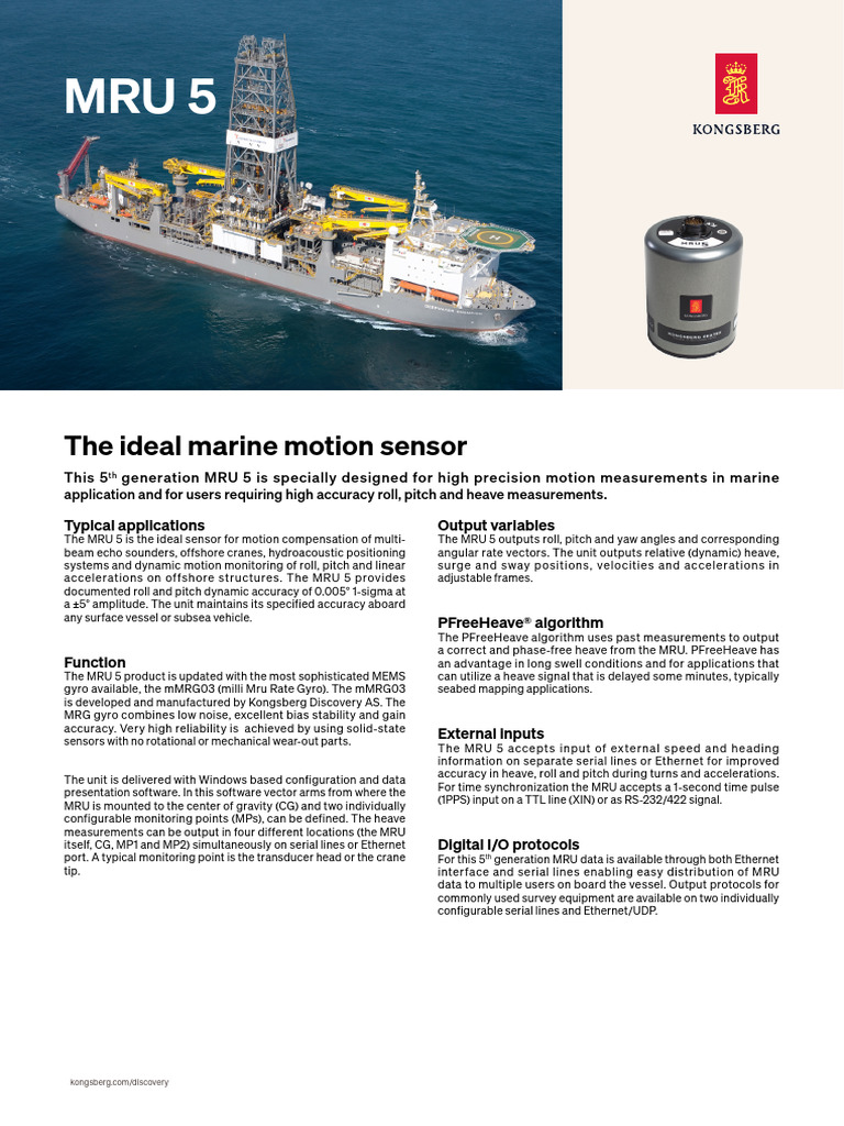 New MRU5 Datasheet - Mru5 - May24 | PDF | Gyroscope | Acceleration