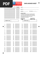 Answer Sheets For 60 Items | PDF