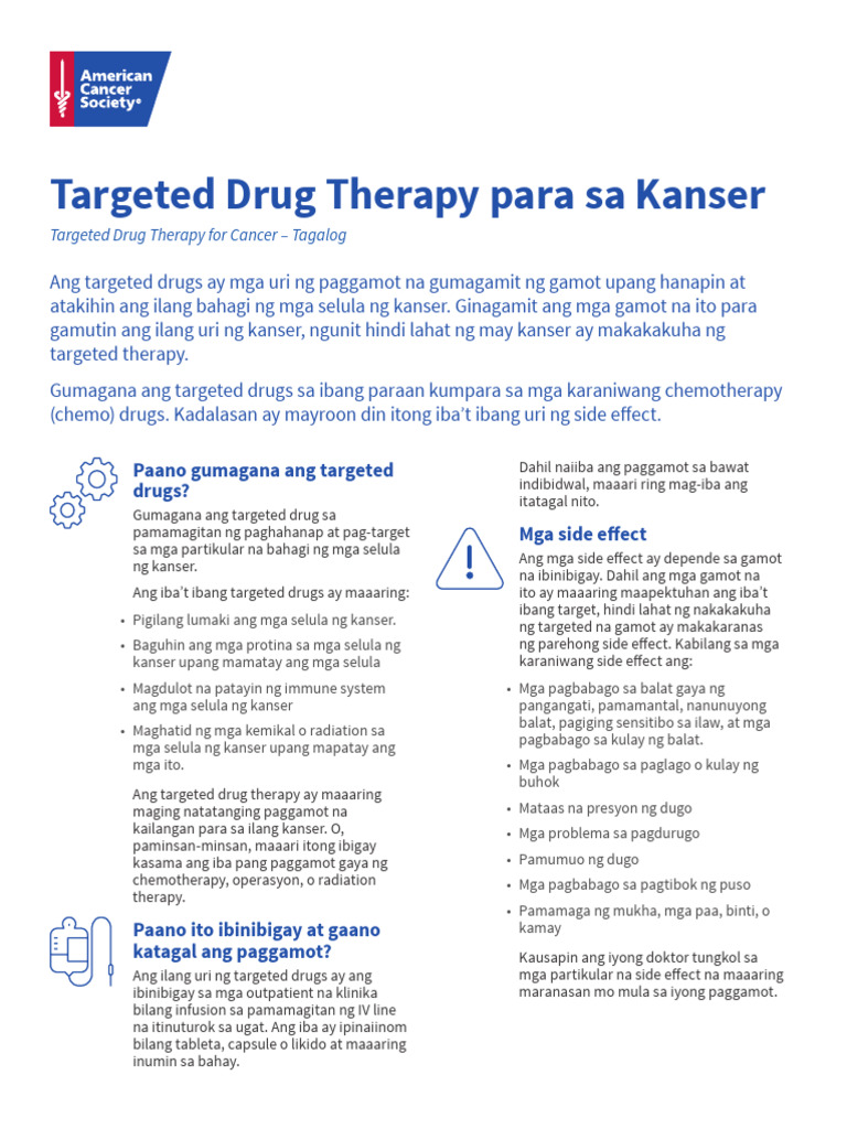 Targeted Therapy For Cancer | PDF