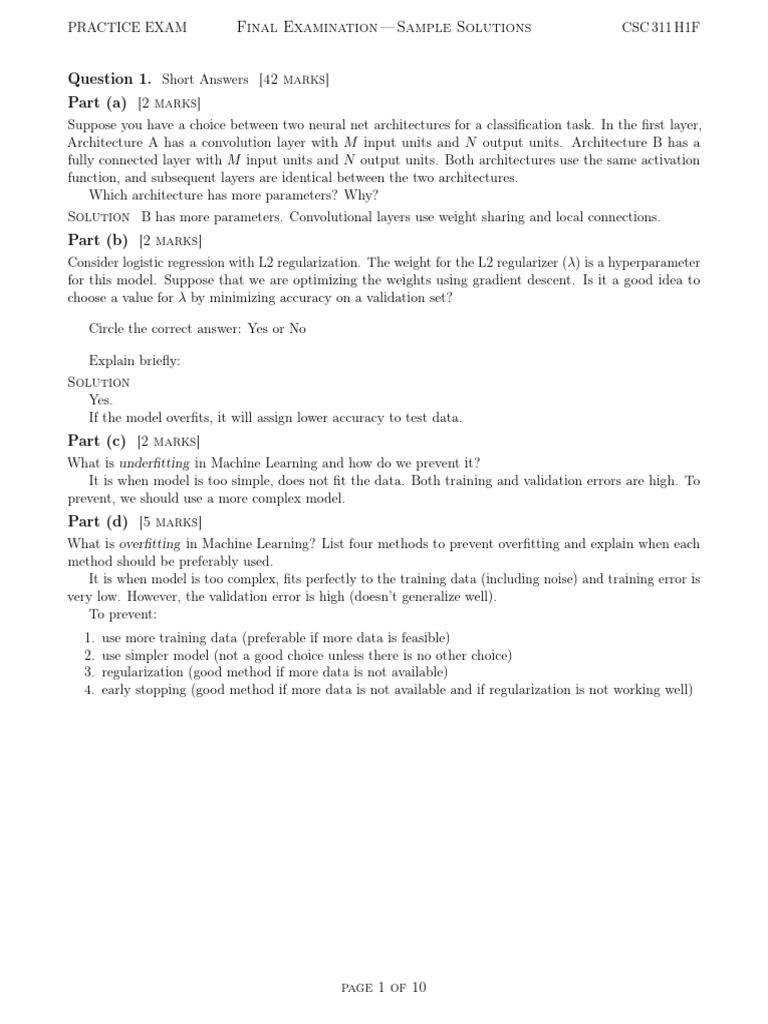 Final Soln | PDF | Sensitivity And Specificity | Statistical Classification