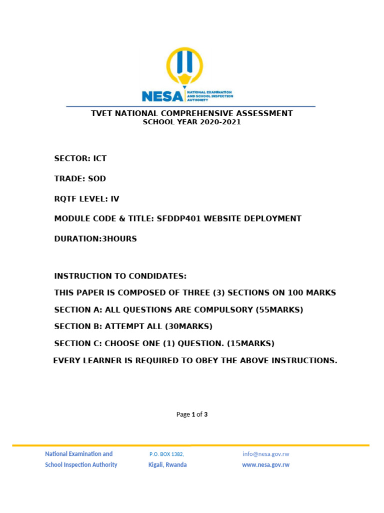 Qp Software Development L4 Website Deploy Pdf World Wide Web