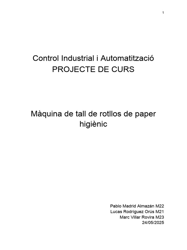 INFORME PROJECTE | PDF
