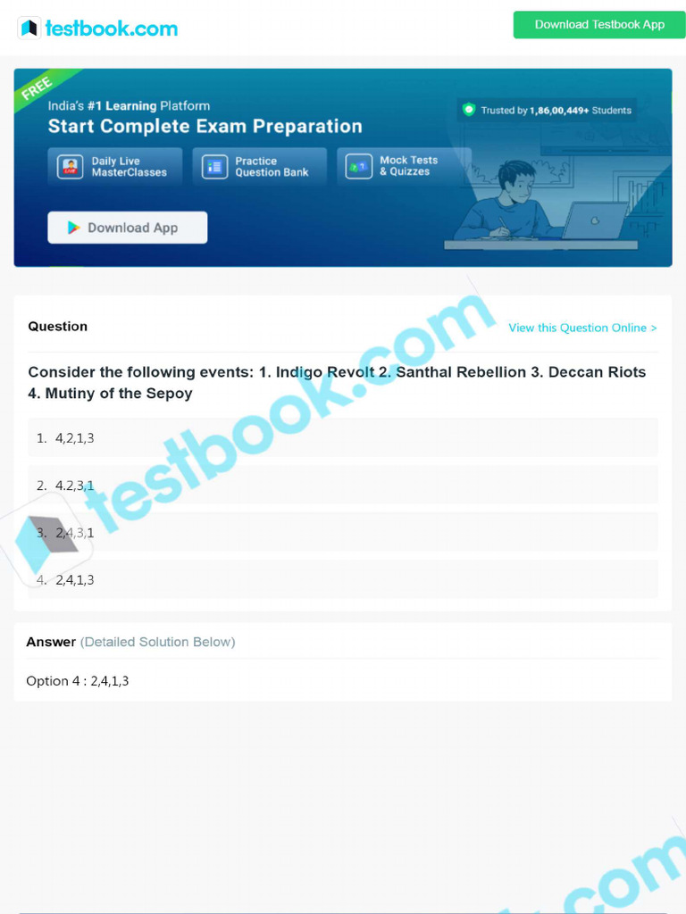 Consider The Following Events 1 Indigo Revolt 2 5e82429cf60d5d5b2b1e473b | PDF