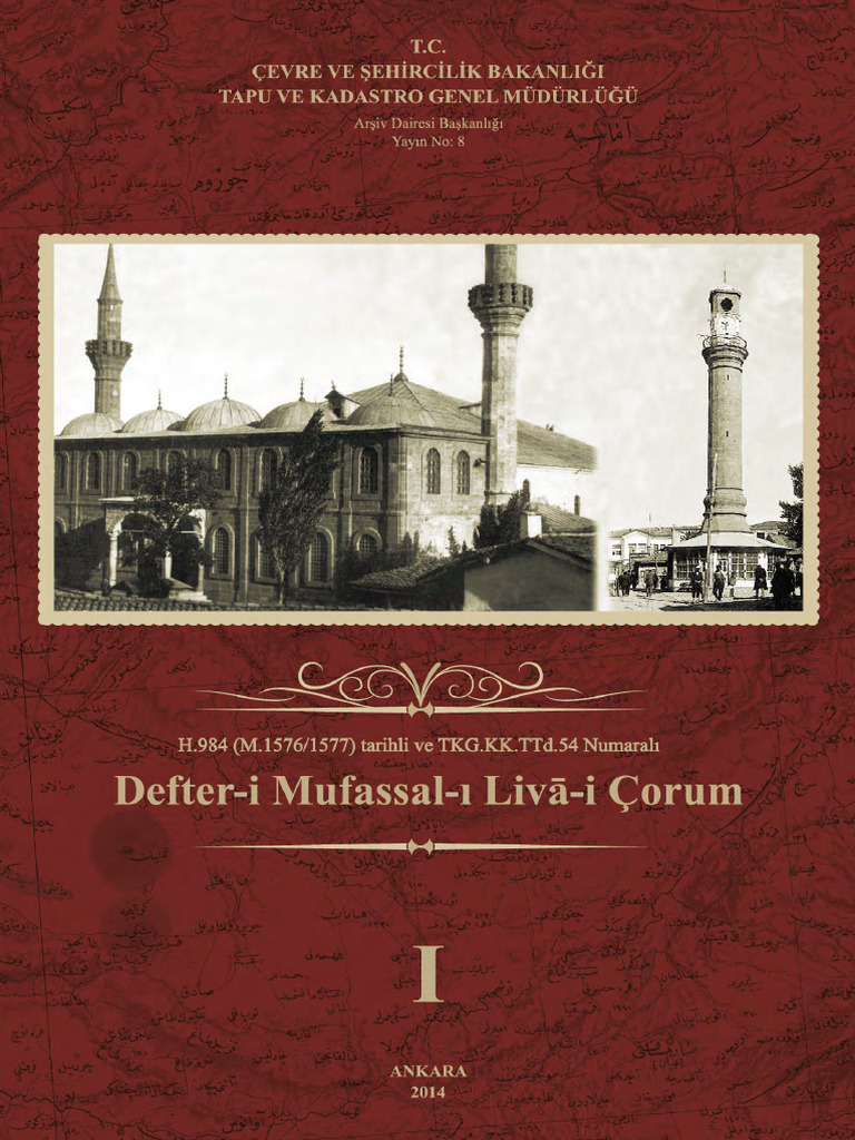 Defter-I Mufassal-I Liva-I Corum 1 | PDF