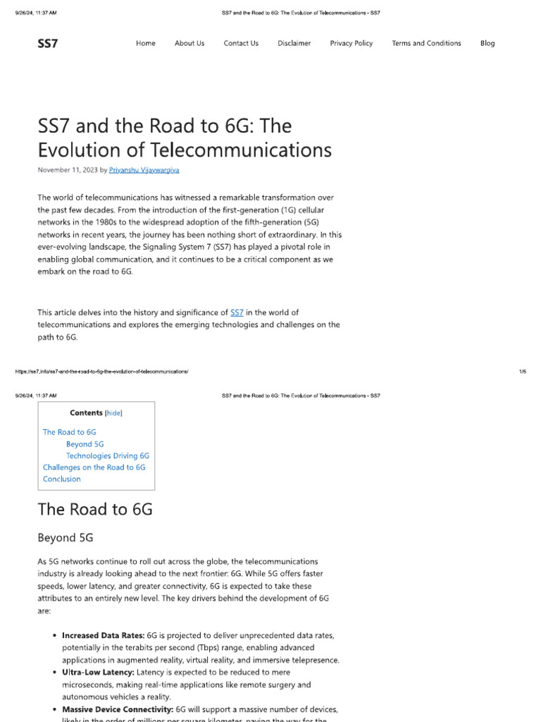 ss7 to 7g,telecommunication | PDF