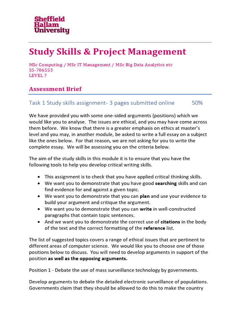 Study Skills for Ethical Debate in IT | PDF | Internet Service Provider ...