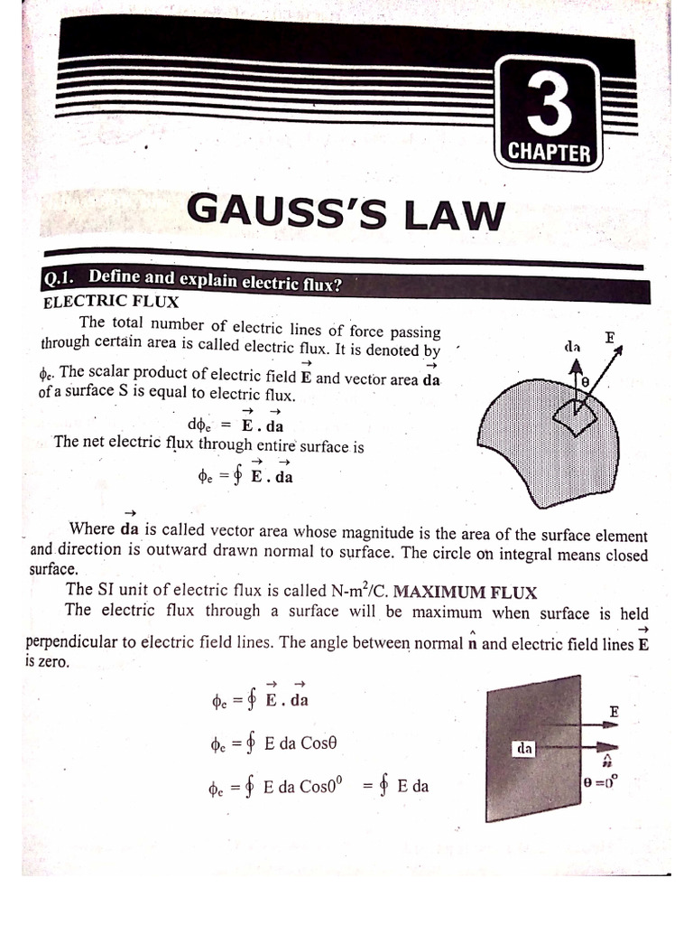 Gauss's Law | PDF