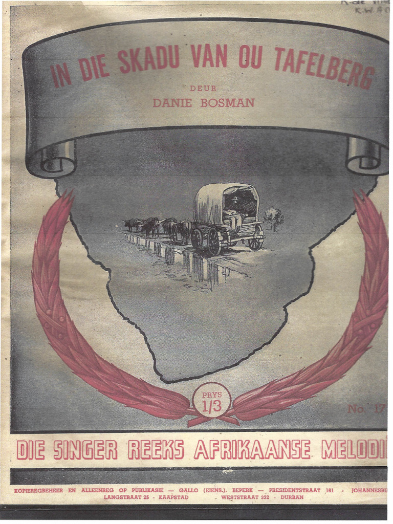 In Die Skadu Van Ou Tafelberg | PDF