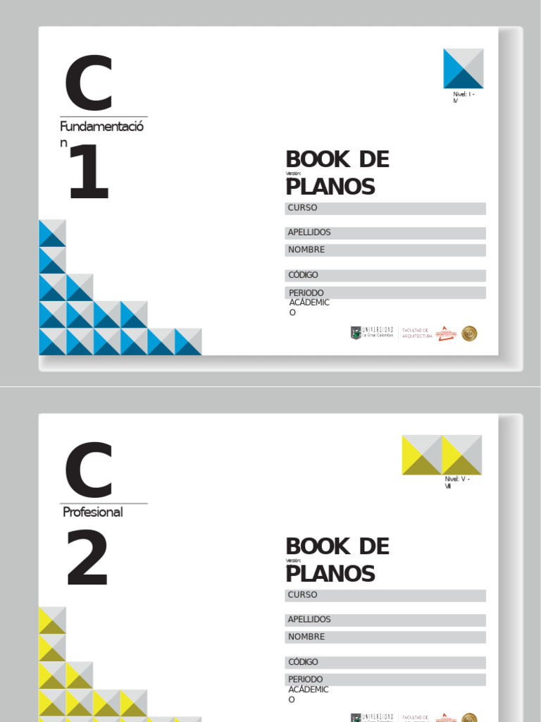 Portada Book de Planos c1, c2, c3 (70x50) 2 | PDF
