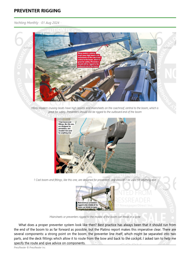 Best Preventer Installation | PDF | Sailing Ships | Watercraft