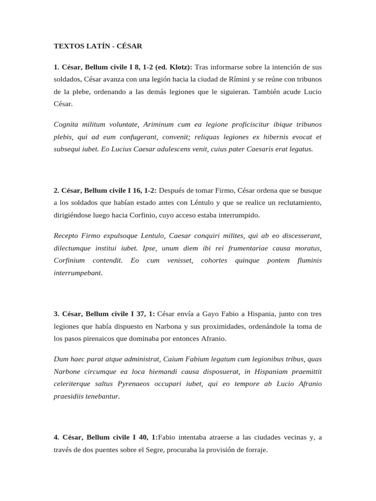 Marcio Rufo y el ánimo de sus tropas | PDF | Antiguedad clasica | Julio ...