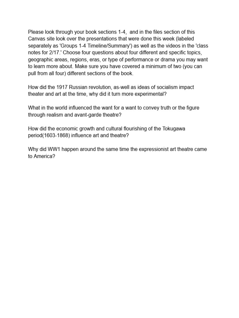 Preliminary Questions | PDF