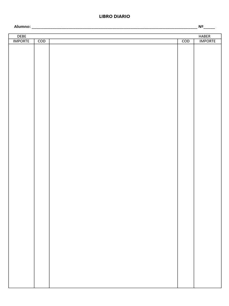 Libro Diario | PDF