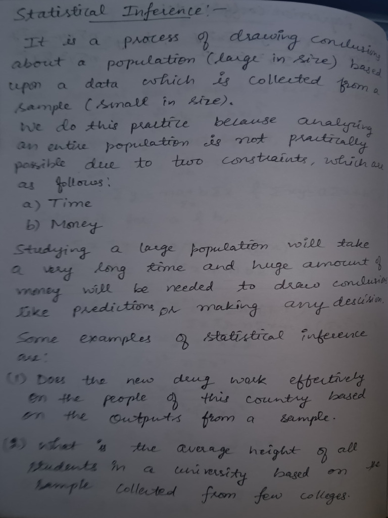 Statistical inference | PDF