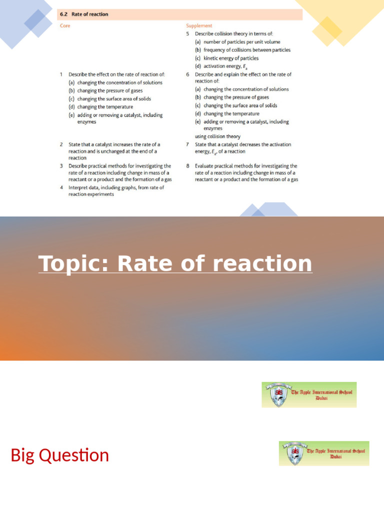 Factors Affecting Reaction Rates | PDF | Chemical Reactions | Reaction Rate