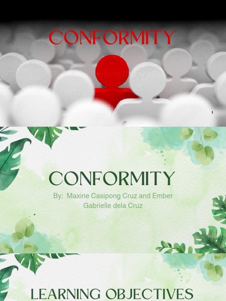 Understanding Conformity and Compliance | PDF | Conformity ...