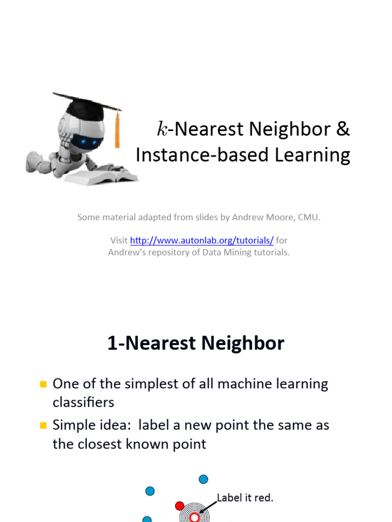 03_kNN | PDF | Artificial Intelligence | Intelligence (AI) & Semantics