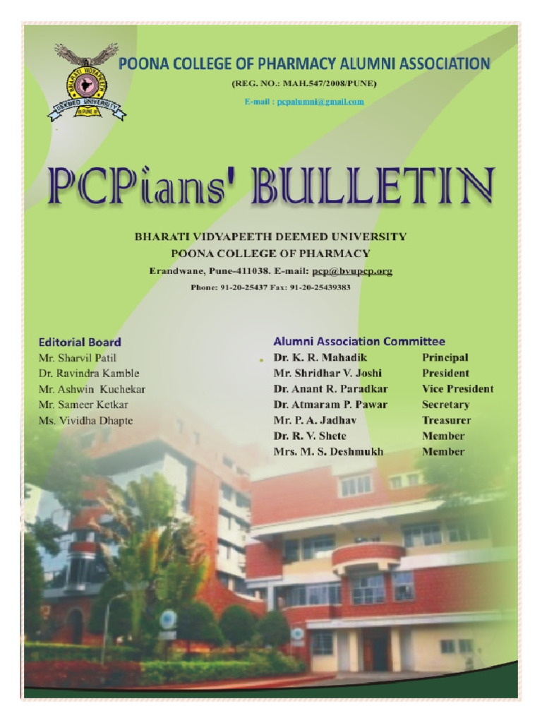 Pcpians Bulletin Section I | PDF | Pharmacy | Doctor Of Philosophy