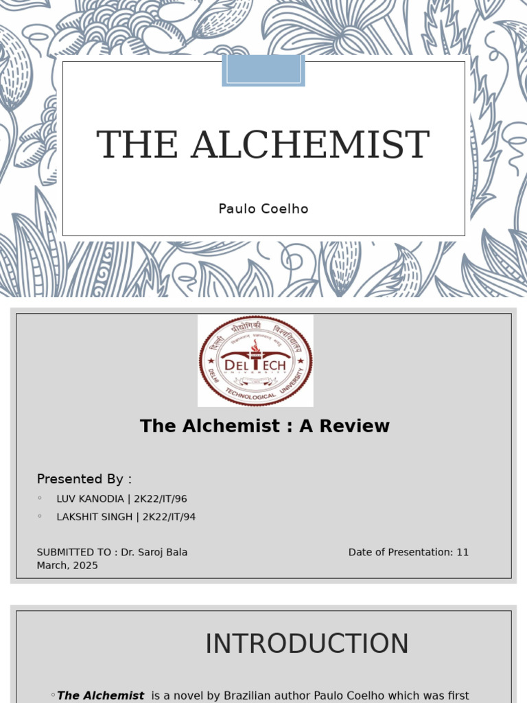 The Alchemist: A Comprehensive Review | PDF | Alchemy