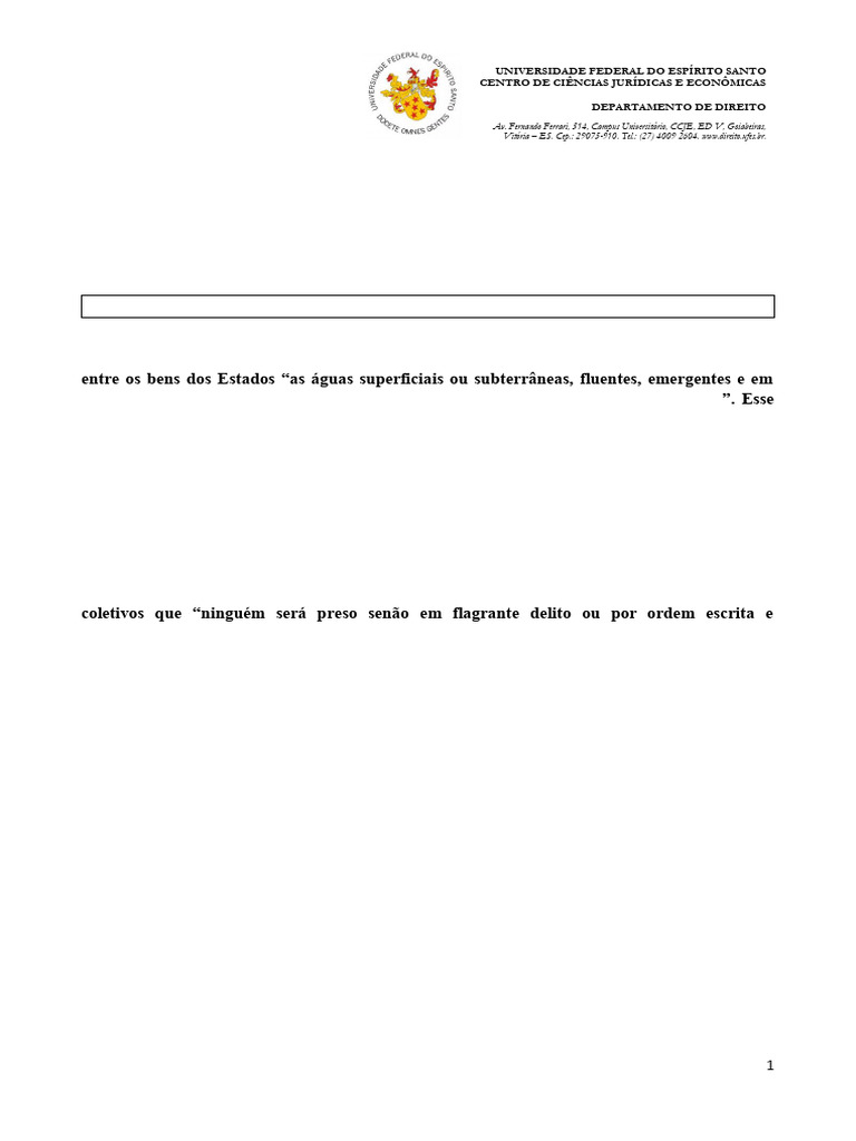 Exerc Cios de Fixa o - Institui Es de Direito - 2024.2 | PDF ...