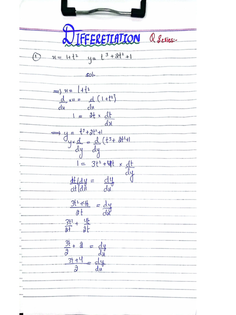 Differentiation Q Series Solution ? | PDF