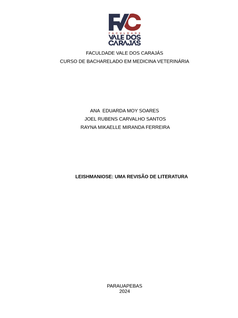Modelo de Projeto de Pesquisa - FVC Med. Vet. | PDF | Remédio | Especialidades médicas