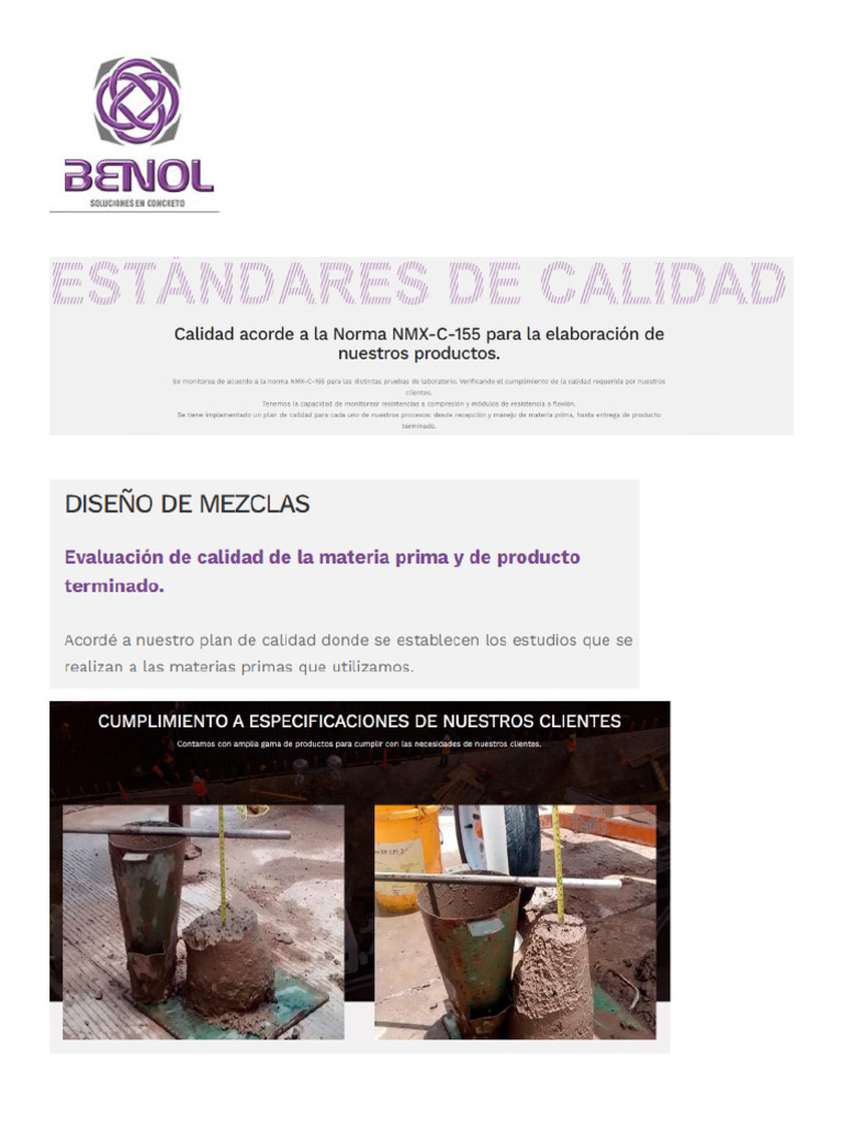 Presentacion de Benol Concretos | PDF