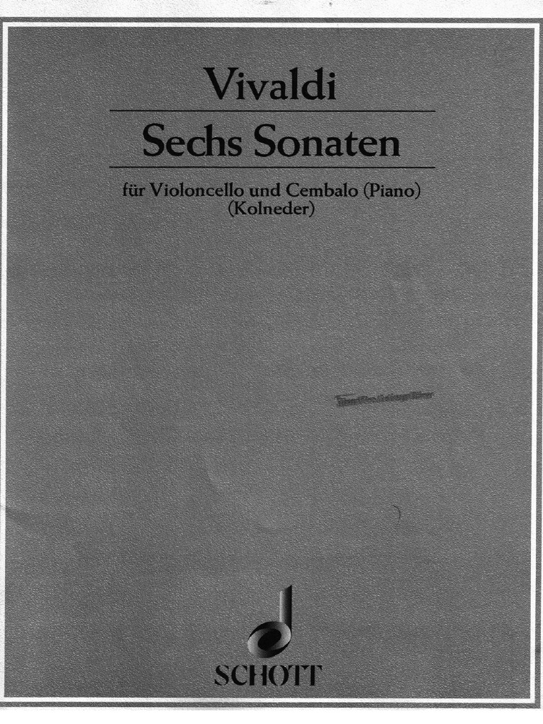 6 Sonates - Antonio Vivaldi | PDF