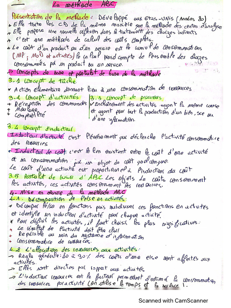 Comptabilité de Gestion Résumé | PDF