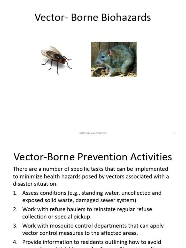 4.6 Infectious Substance Vector Zoonotic Biohazards | PDF