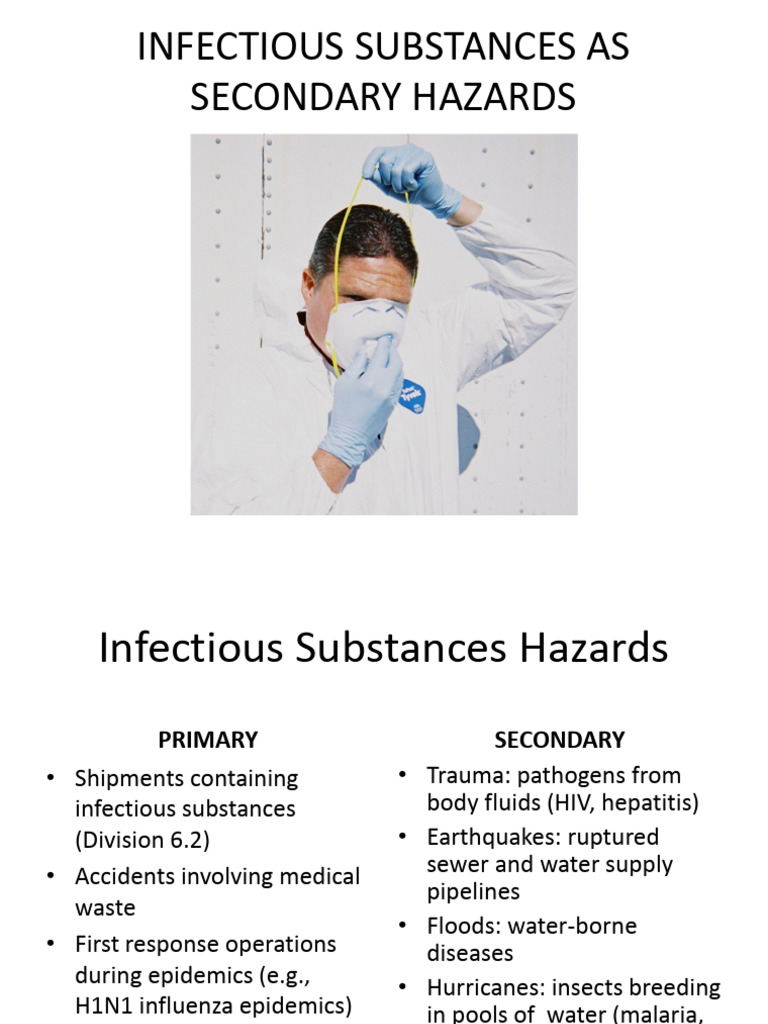 4.5 Infectious Substances As Secondary Hazards | PDF | Drinking Water ...