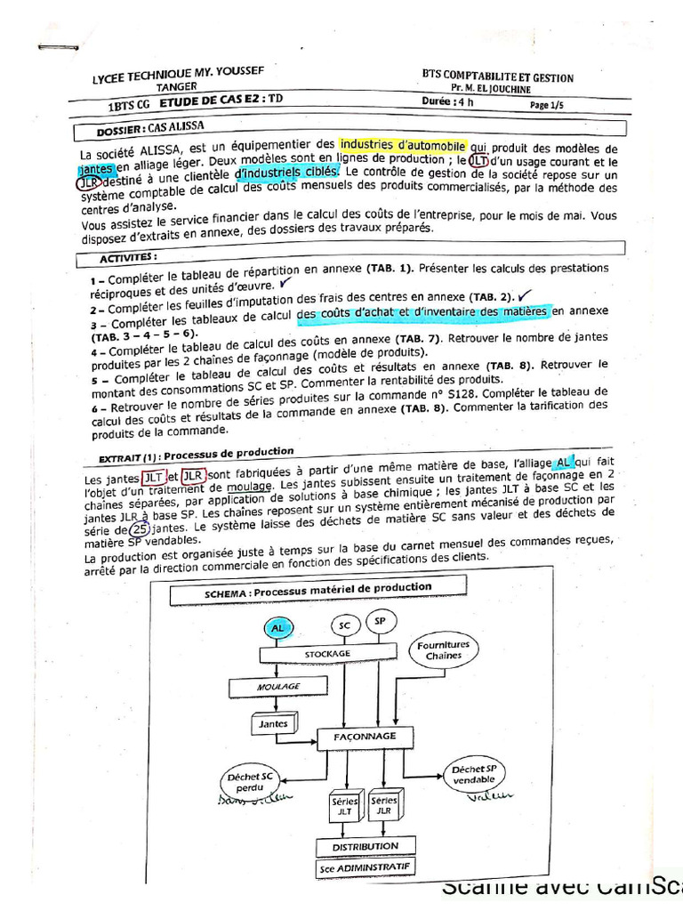 Etude de Cas CAcorrige Compressed | PDF
