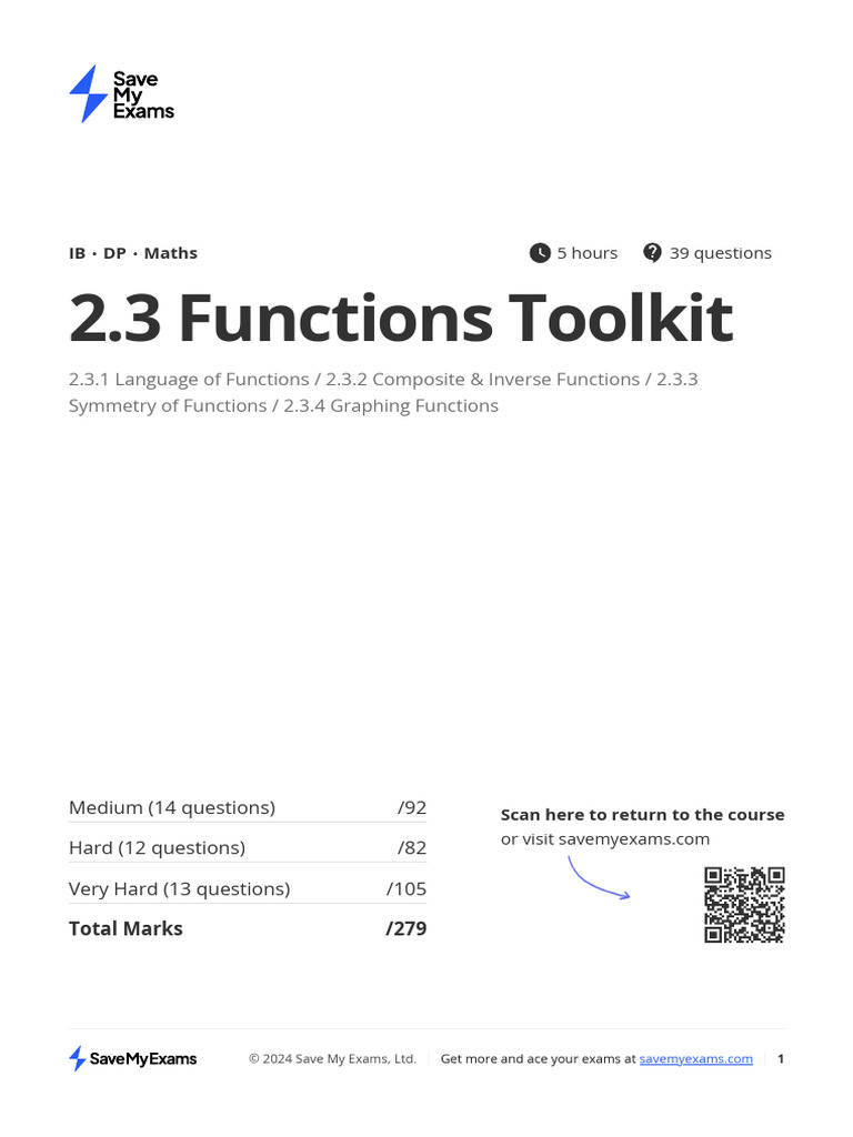 2 3 Functions Toolkit r1DK44tOz8~Hk6Cp | PDF | Function (Mathematics) | Functions And Mappings